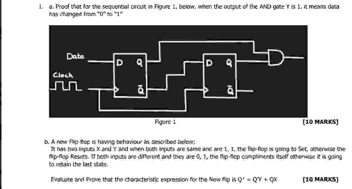 Solved I. a. ﻿Proof that for the sequential arcull In Figure | Chegg.com