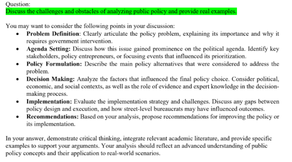 Solved Question: Discuss the challenges and obstacles of | Chegg.com