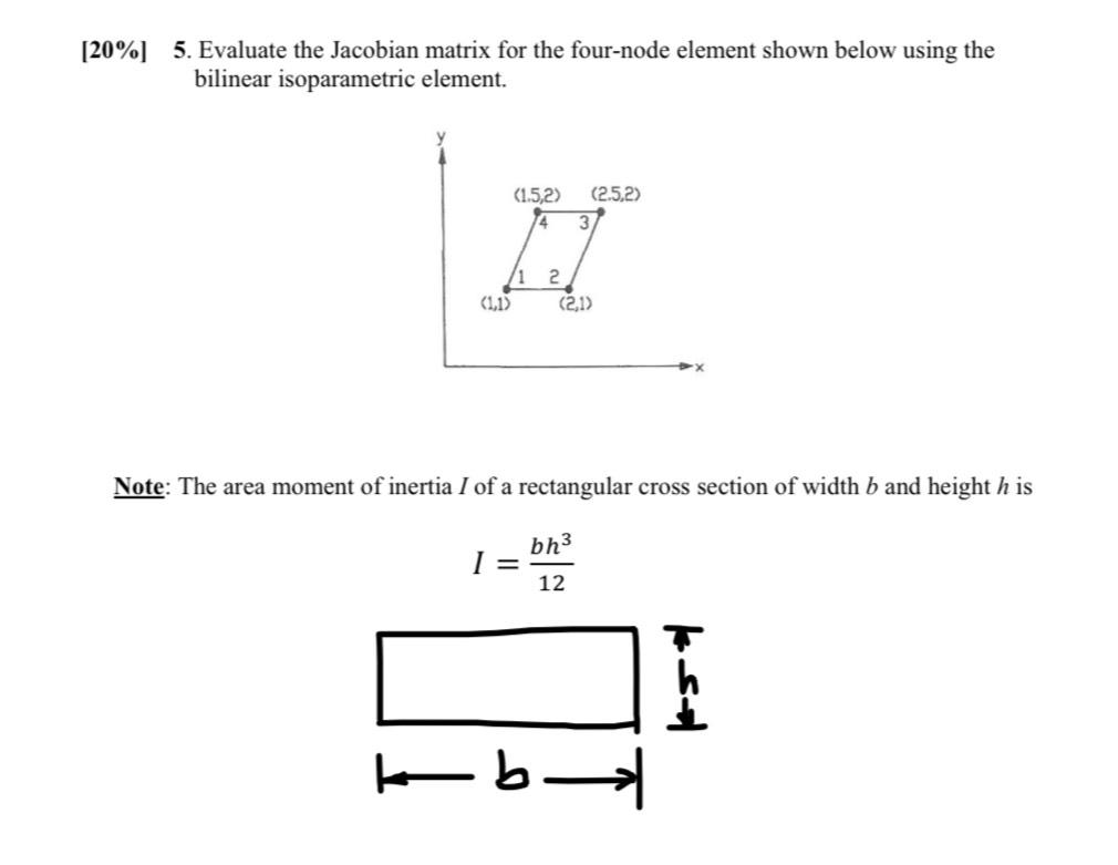 Solved [20%] 5. ﻿Evaluate the Jacobian matrix for the | Chegg.com