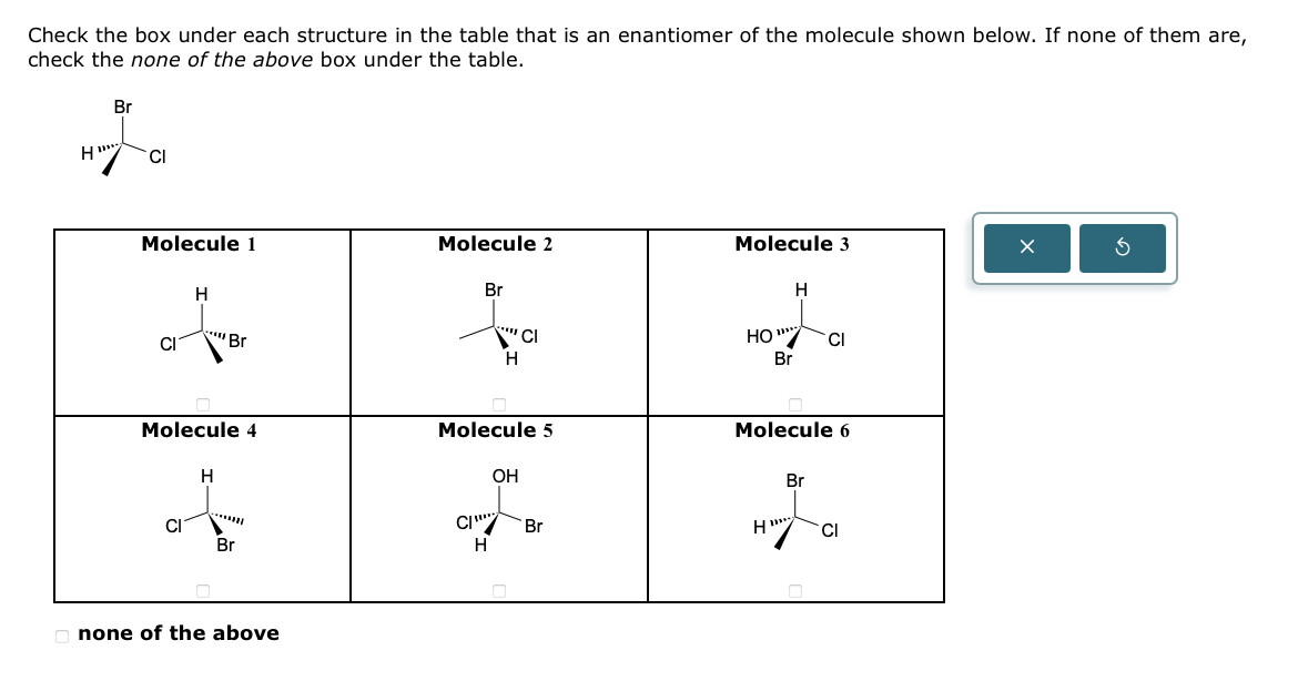 Solved Check the box under each structure in the table that | Chegg.com
