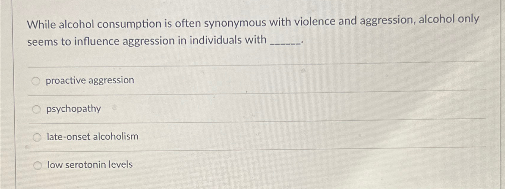 Solved While alcohol consumption is often synonymous with | Chegg.com