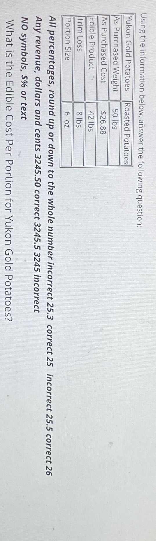 Solved Using the information below, answer the following | Chegg.com