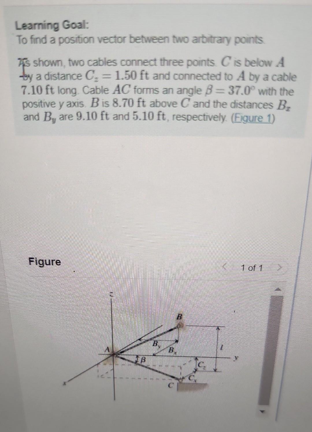 Solved Learning Goal: To find a position vector between two | Chegg.com