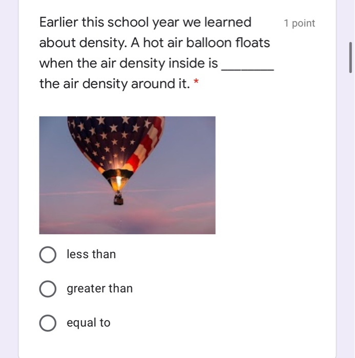 Solved Earlier this school year we learned about density. A | Chegg.com