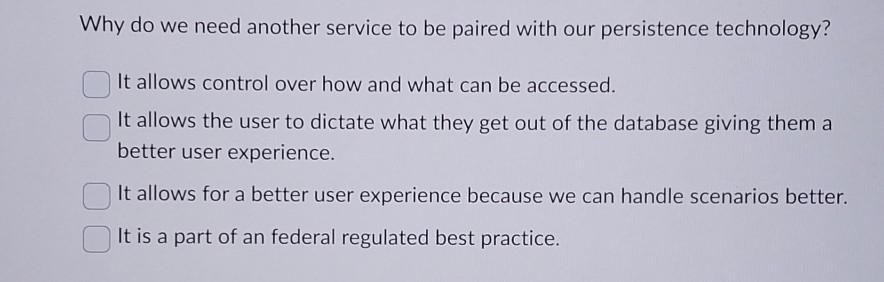 Solved In class, we demonstrated a pairing of Persistence | Chegg.com