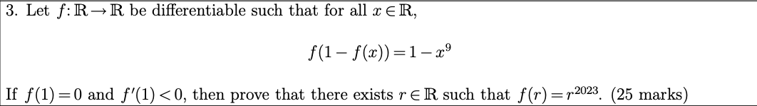 Solved Let f:R→R ﻿be differentiable such that for all | Chegg.com