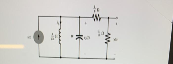 Solved Find the transfer function from input x(t) to the | Chegg.com