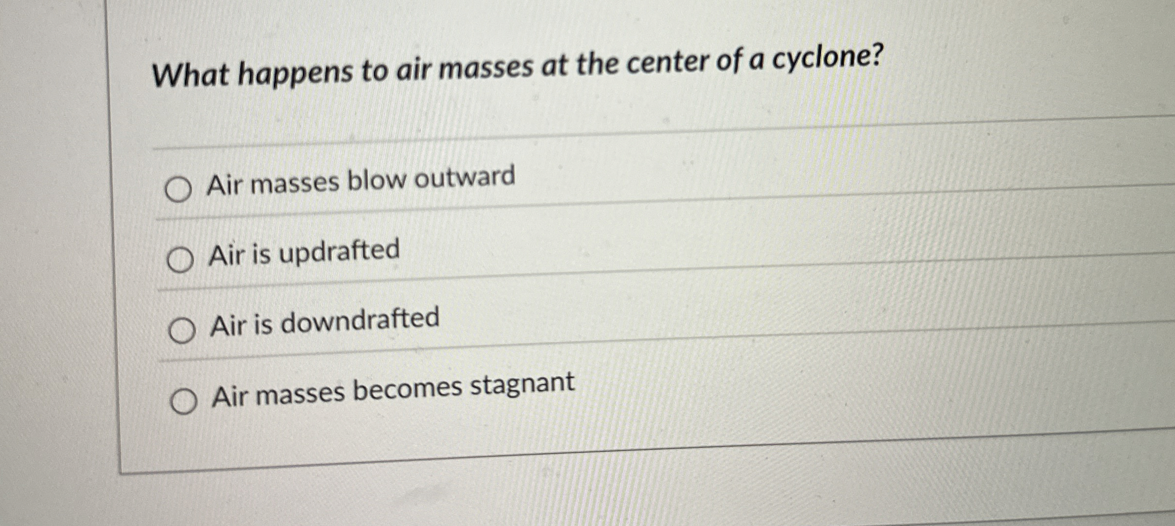 Solved What happens to air masses at the center of a | Chegg.com