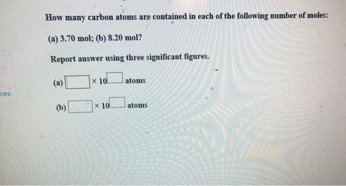 Solved How many carbon atoms are contained in each of the | Chegg.com