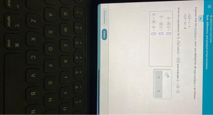 Solved Suppose that the functions s and t are defined for | Chegg.com