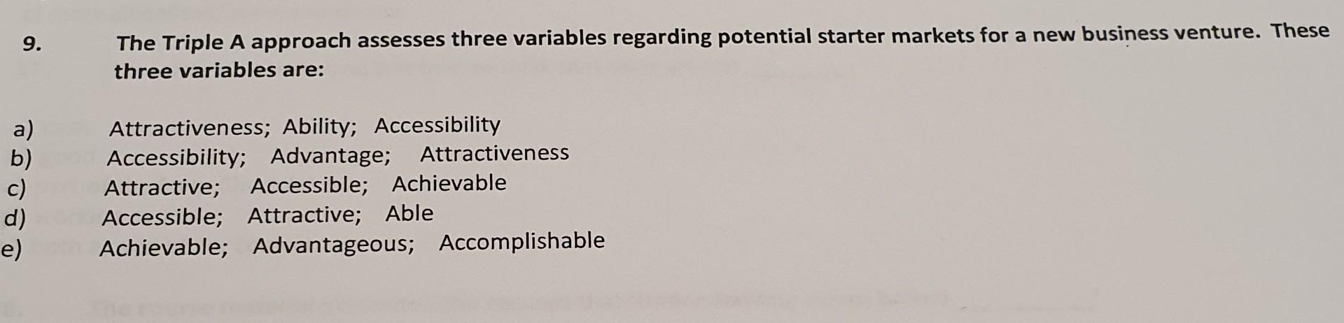 Solved when deciding on a target market,you should use the | Chegg.com