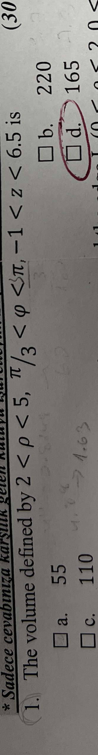 Solved The volume defined by | Chegg.com