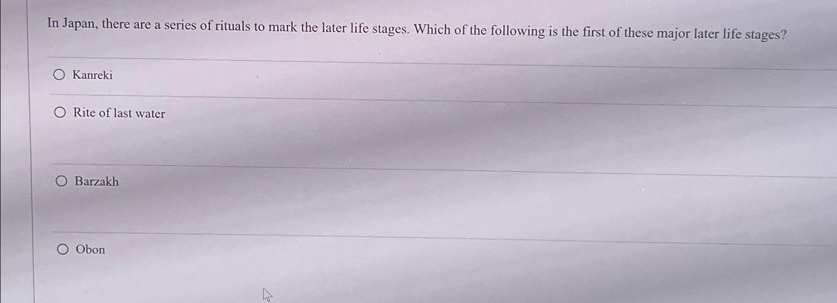 Solved In Japan, there are a series of rituals to mark the | Chegg.com