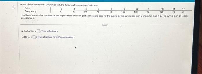 Solved Use these frequencies to calculate the approximate | Chegg.com