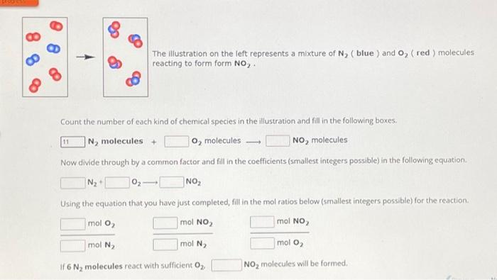 Solved Count the number of each kind of chemical species in | Chegg.com