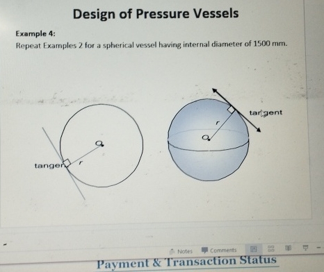 Design of Pressure VesselsExample 4:Repeat Examples 2 | Chegg.com