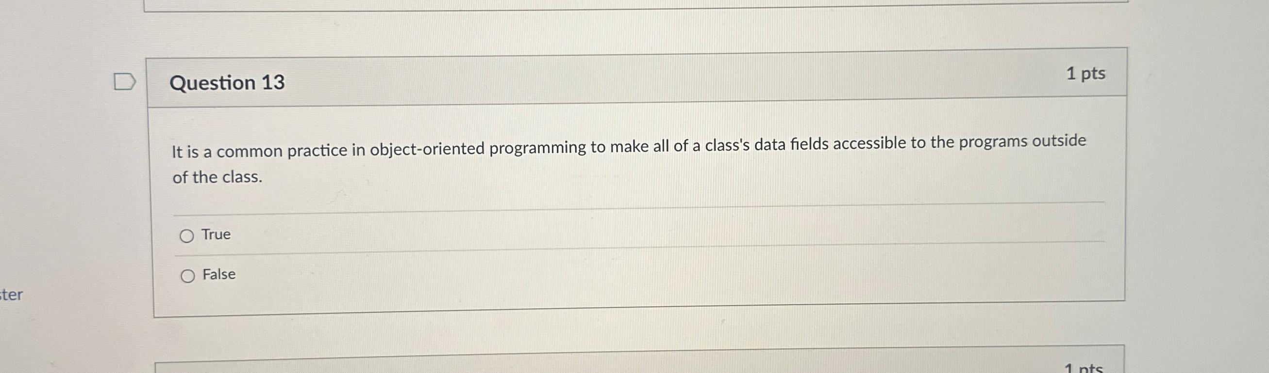 Solved Question 131 ﻿ptsIt is a common practice in | Chegg.com