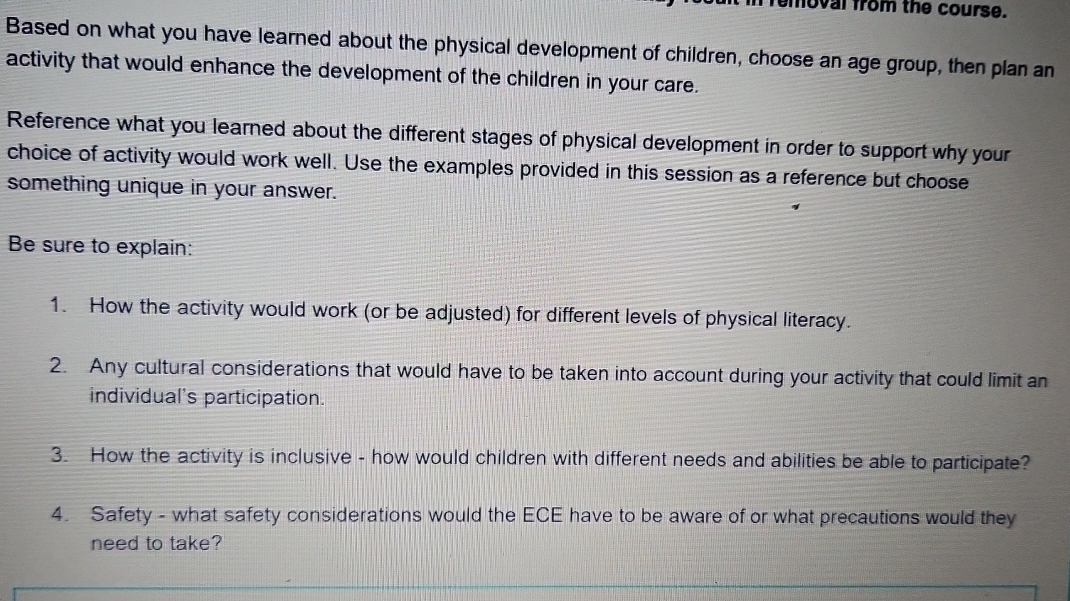 Based on what you have learned about the physical | Chegg.com