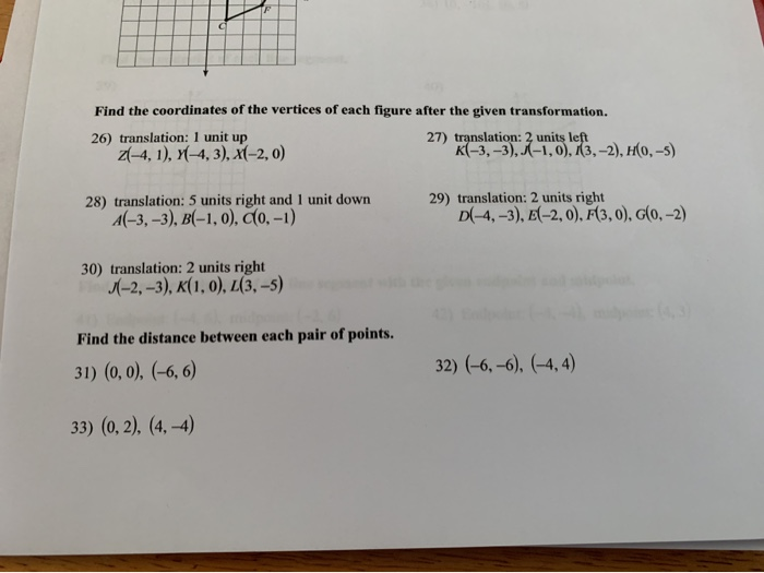 Solved 나 Find the coordinates of the vertices of each figure | Chegg.com
