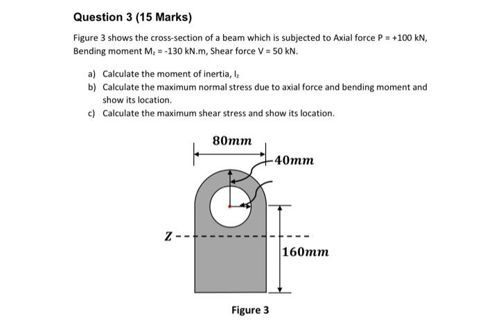 Solved Question 3 (15 Marks) Figure 3 shows the | Chegg.com
