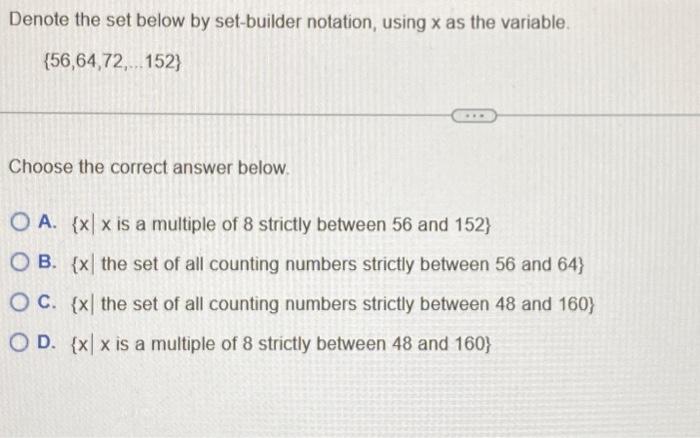 Solved List all the elements of the following set. Use set | Chegg.com