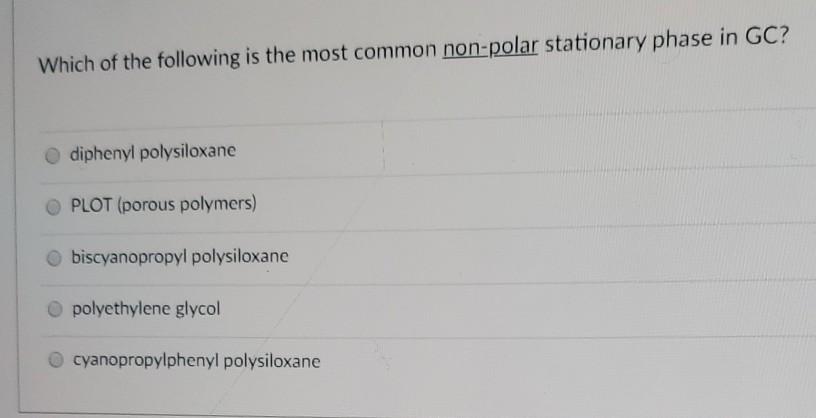 Solved The most common GC detector used in the analysis of | Chegg.com