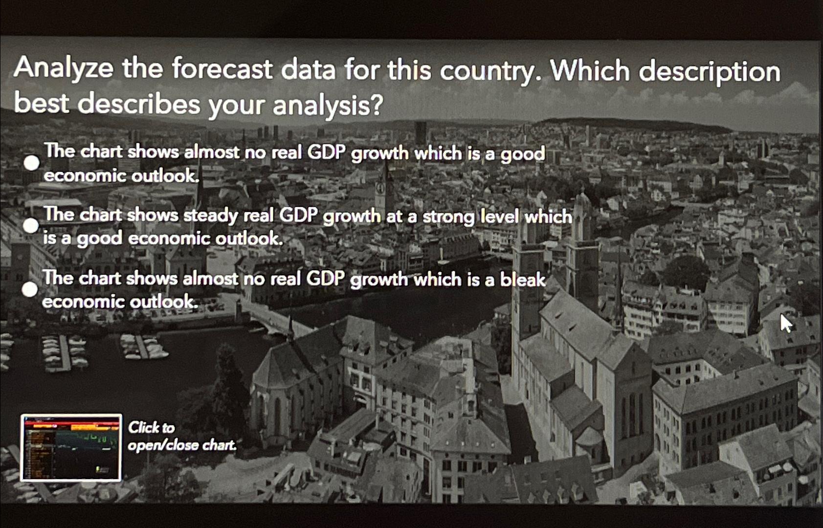 Solved Analyze the forecast data for this country. Which | Chegg.com