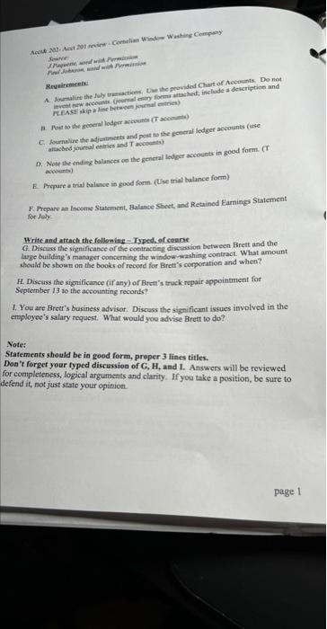 Acerse 202- Acet 201 review - Cornelian Wendow | Chegg.com