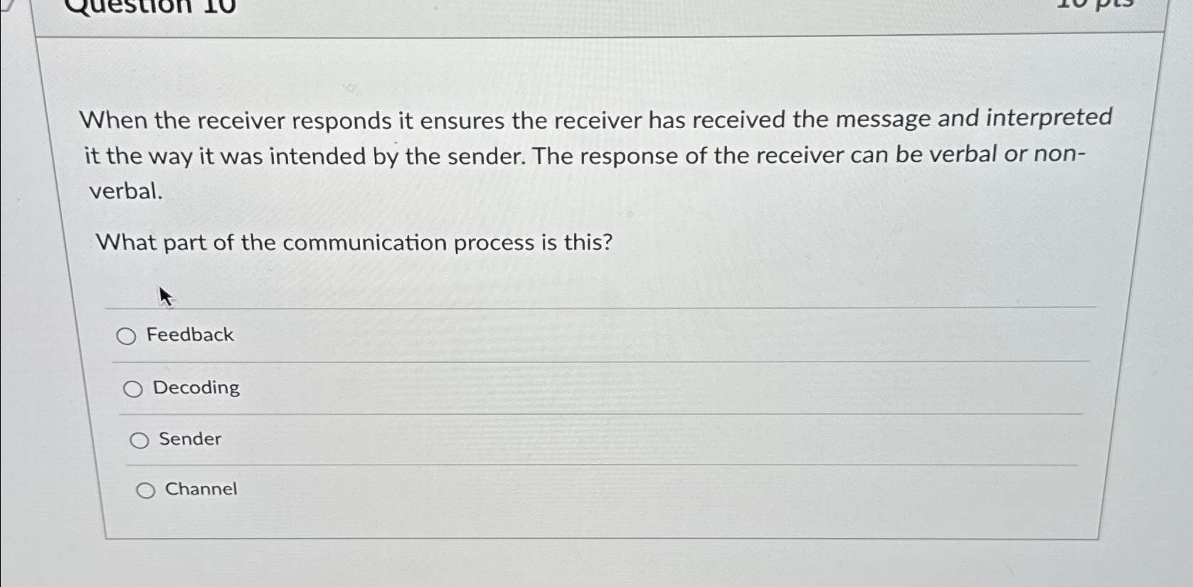 Solved When the receiver responds it ensures the receiver | Chegg.com
