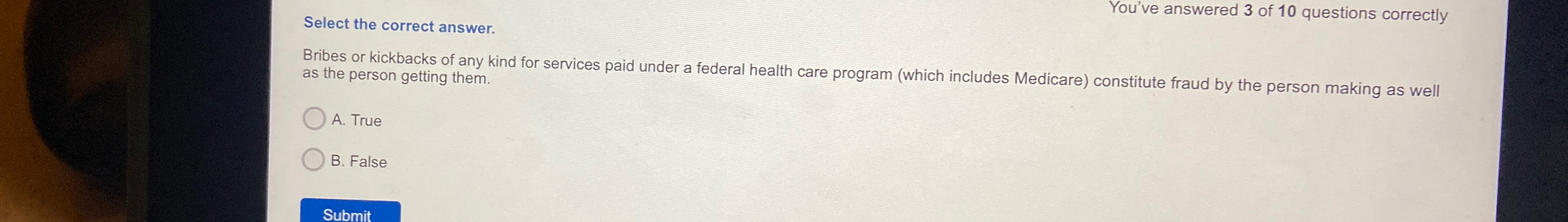 Solved Bribes or kickbacks of any kind for services paid | Chegg.com