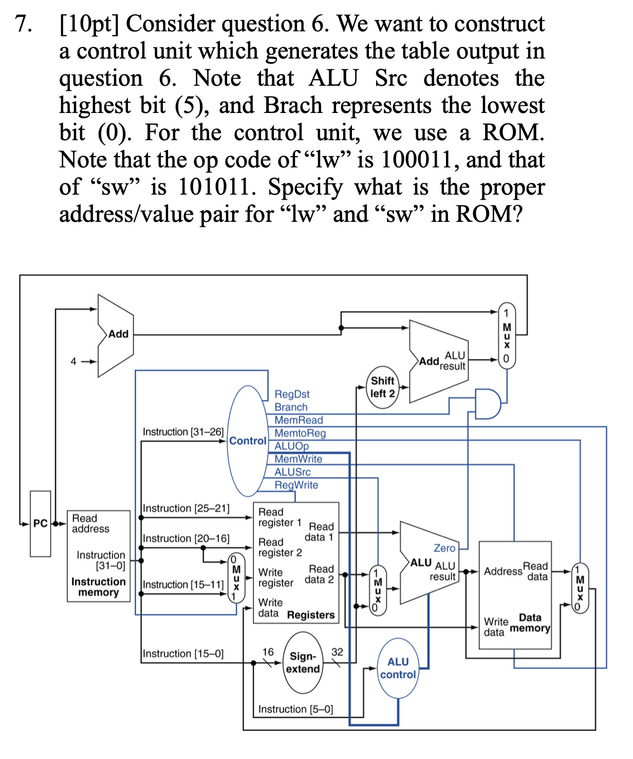 Solved [10pt] ﻿Consider question 6. ﻿We want to constructa | Chegg.com