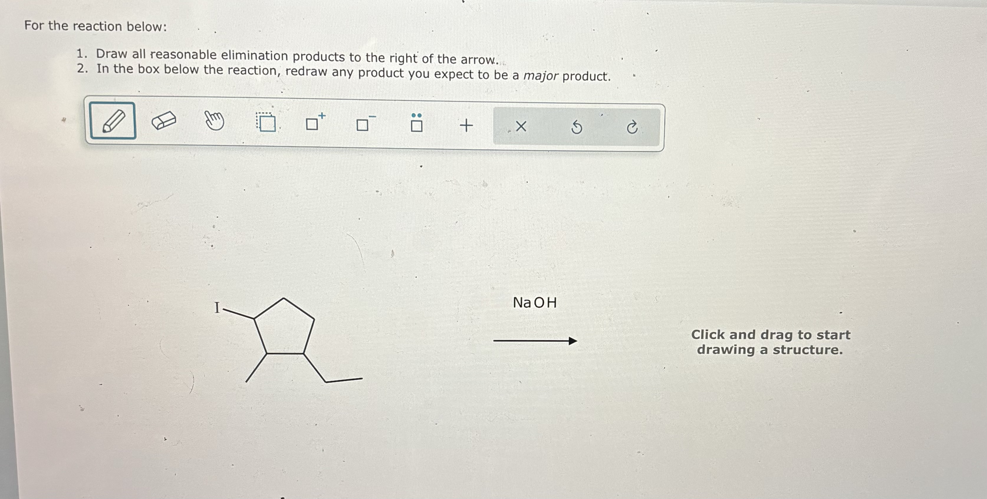 Solved For the reaction below:Draw all reasonable | Chegg.com