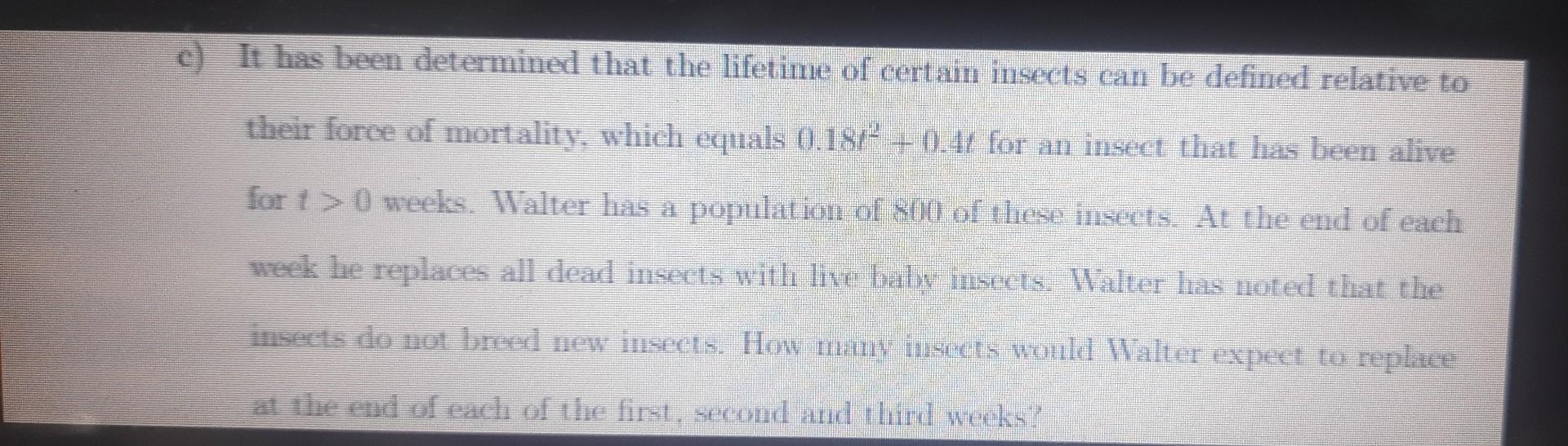 Solved c) It has been determined that the lifetime of | Chegg.com