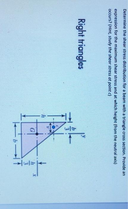 Solved Determine the shear stress distribution for a beam | Chegg.com