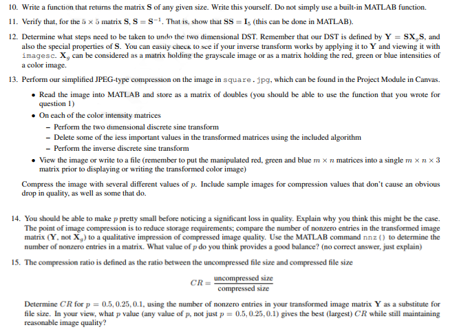 Solved In matlab please and for square.jpg just use any | Chegg.com