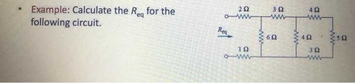 Solved Example: Calculate the Req for the following | Chegg.com