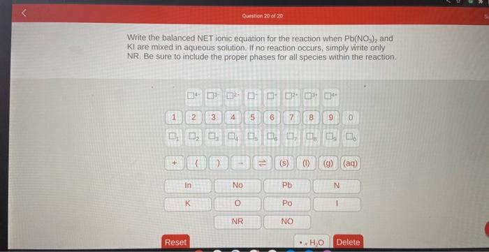 Solved Write the balanced COMPLETE ionic equation for the | Chegg.com