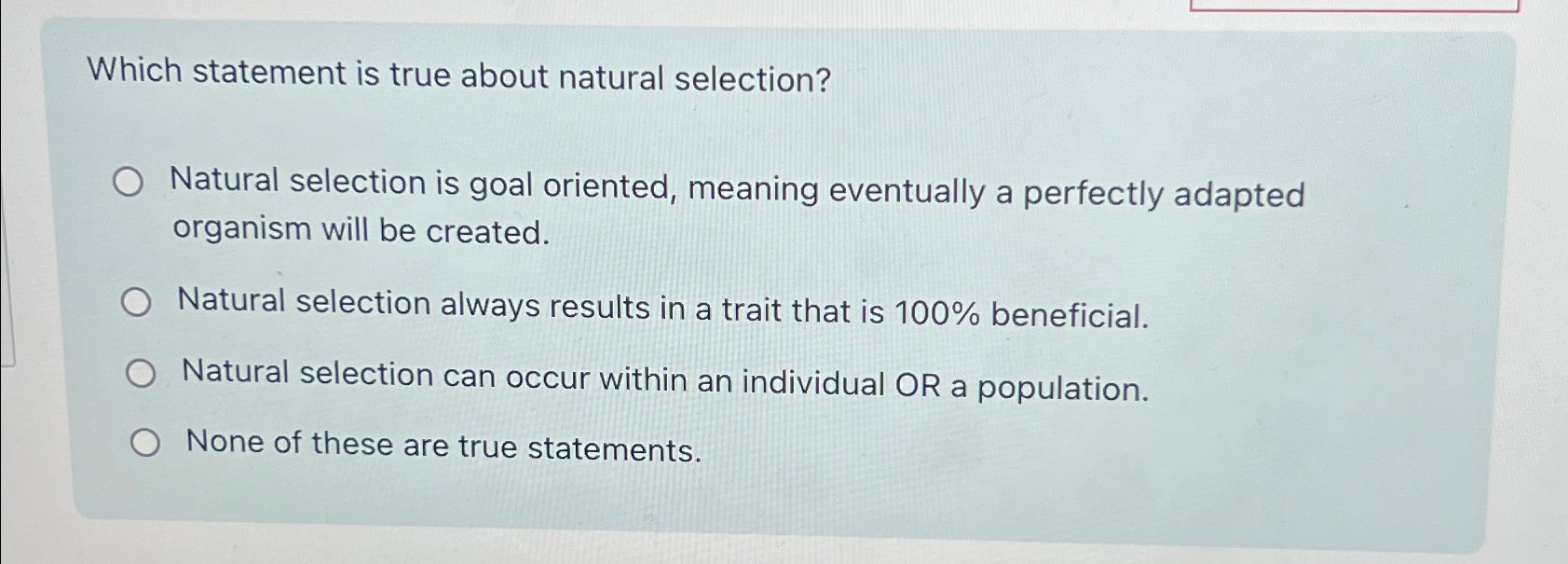 Solved Which statement is true about natural | Chegg.com