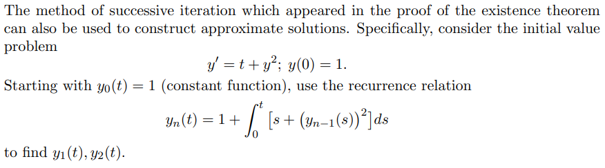 Solved The method of successive iteration which appeared in | Chegg.com