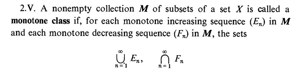 Solved 2.V. A nonempty collection \\( M \\) of subsets of a | Chegg.com