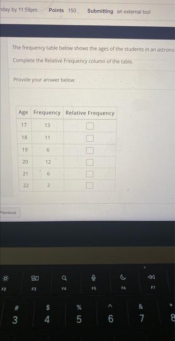 Solved The frequency table below shows the ages of the | Chegg.com