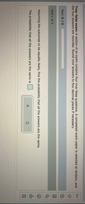 Solved True-false exam: A section of an exam contains four | Chegg.com Solved True-false exam: A section of an exam contains four | Chegg.com