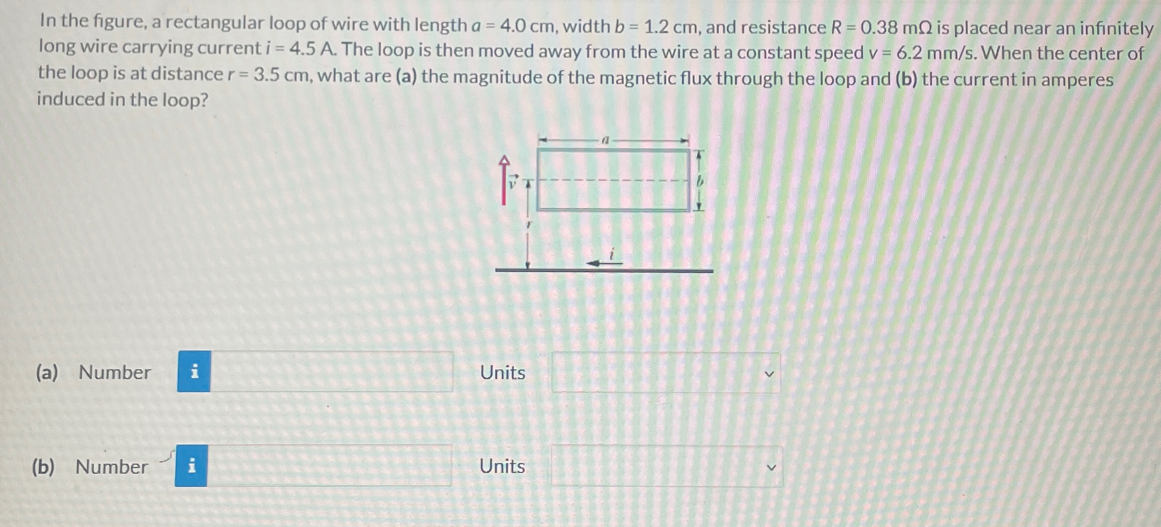 Solved In the figure, a rectangular loop of wire with length | Chegg.com