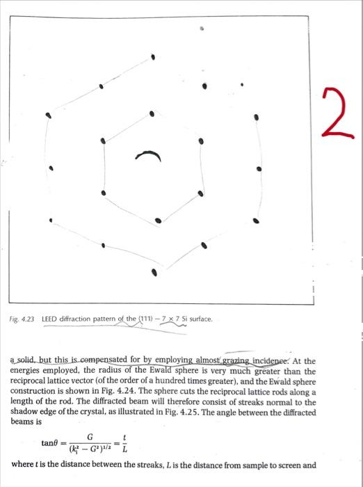 Solved 4.9.2 Reflection high-energy-electron diffraction | Chegg.com