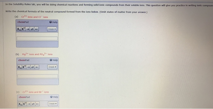Solved write the chemical formula of the neutral compound | Chegg.com