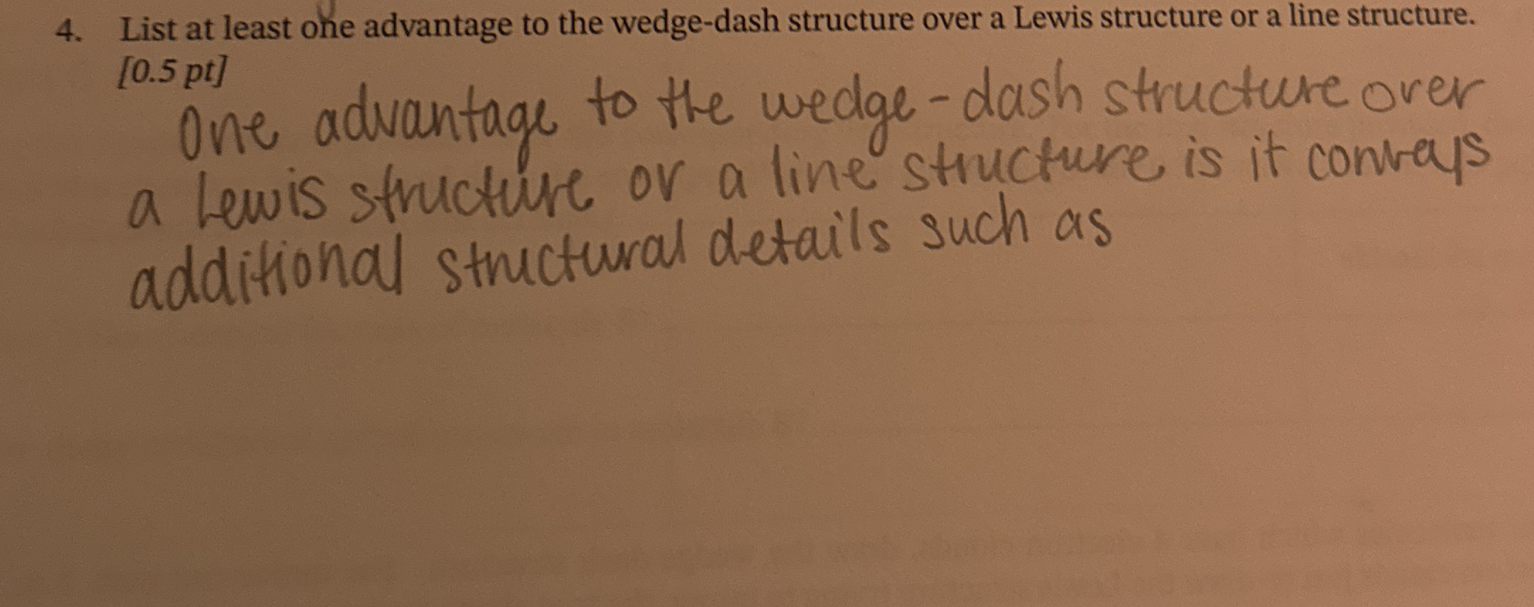 Solved List at least one advantage to the wedge-dash | Chegg.com