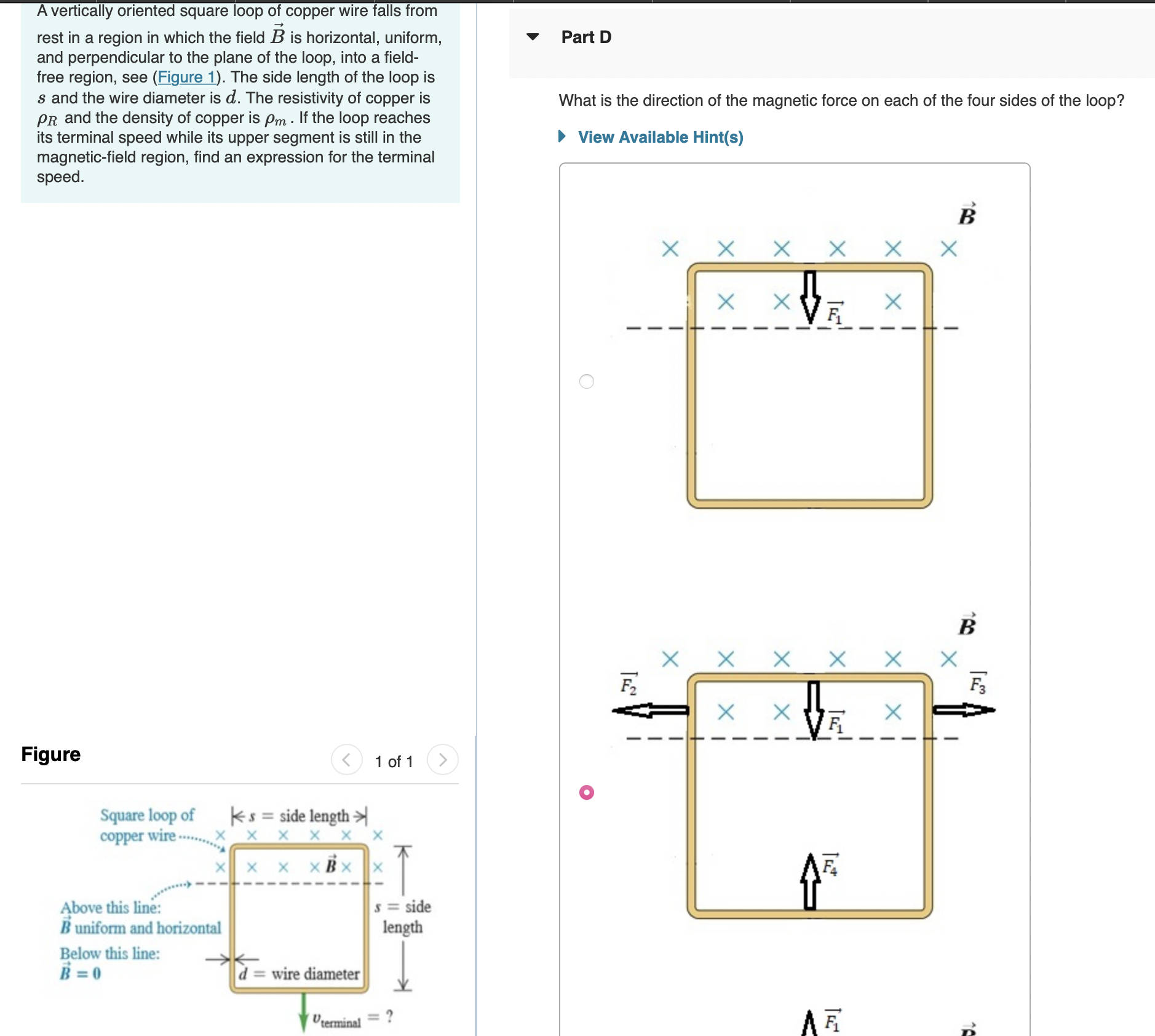Solved Answer part D please.A vertically oriented square | Chegg.com