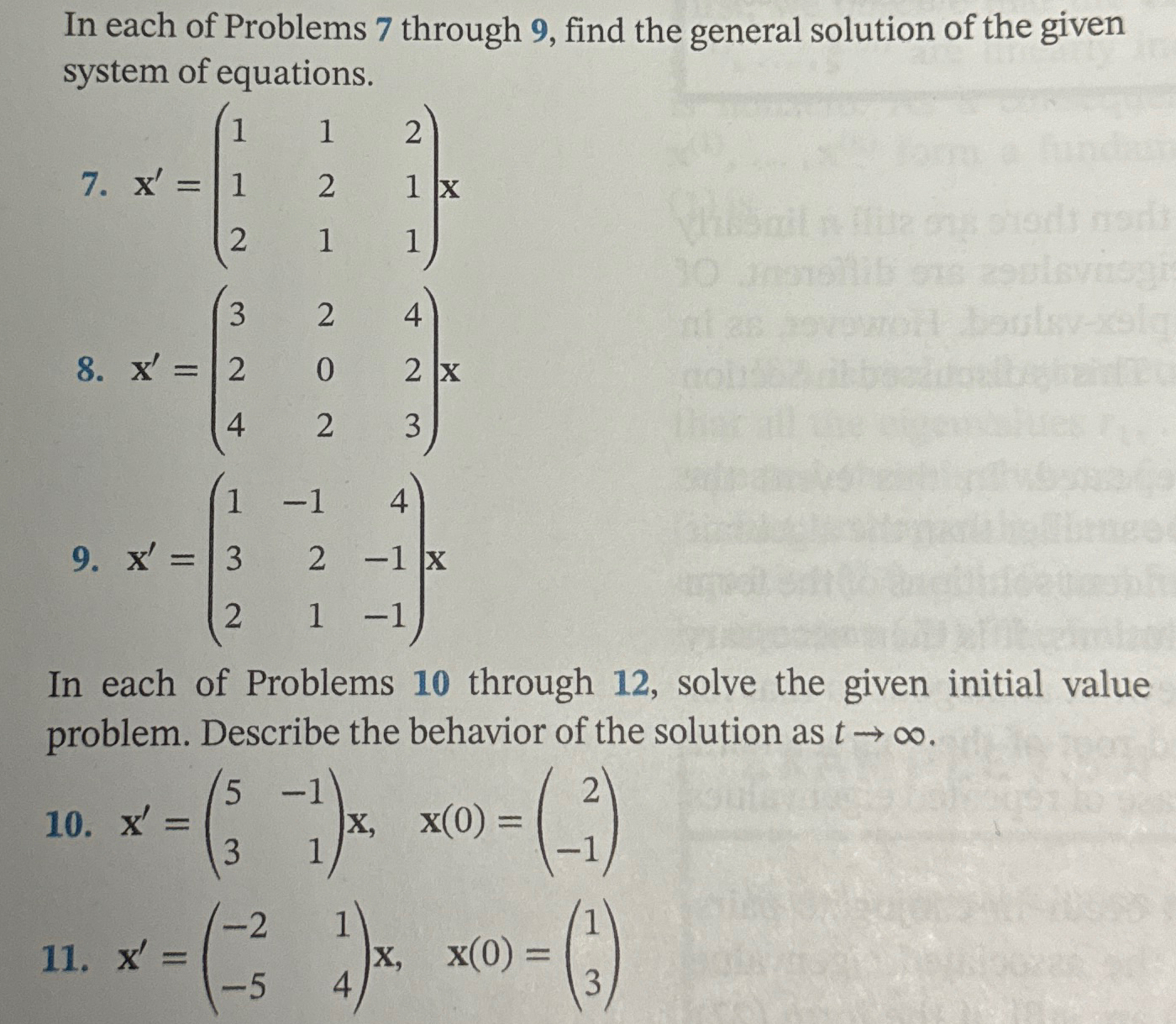 Solved In each of Problems 7 ﻿through 9, ﻿find the general | Chegg.com