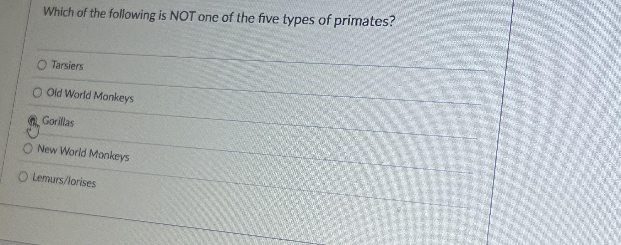 Solved Which of the following is NOT one of the five types | Chegg.com