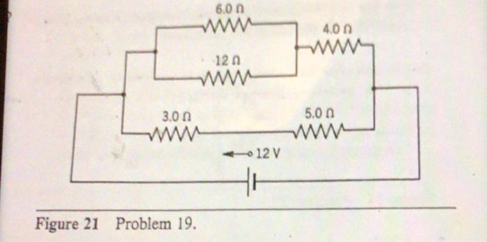 Solved 19. A circuit containing five resistors connected to | Chegg.com